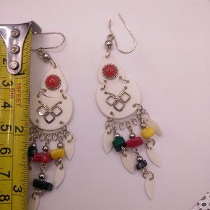 Jewelry | Peruvian Earrings In Alpaca And Natural Stone Andean ...